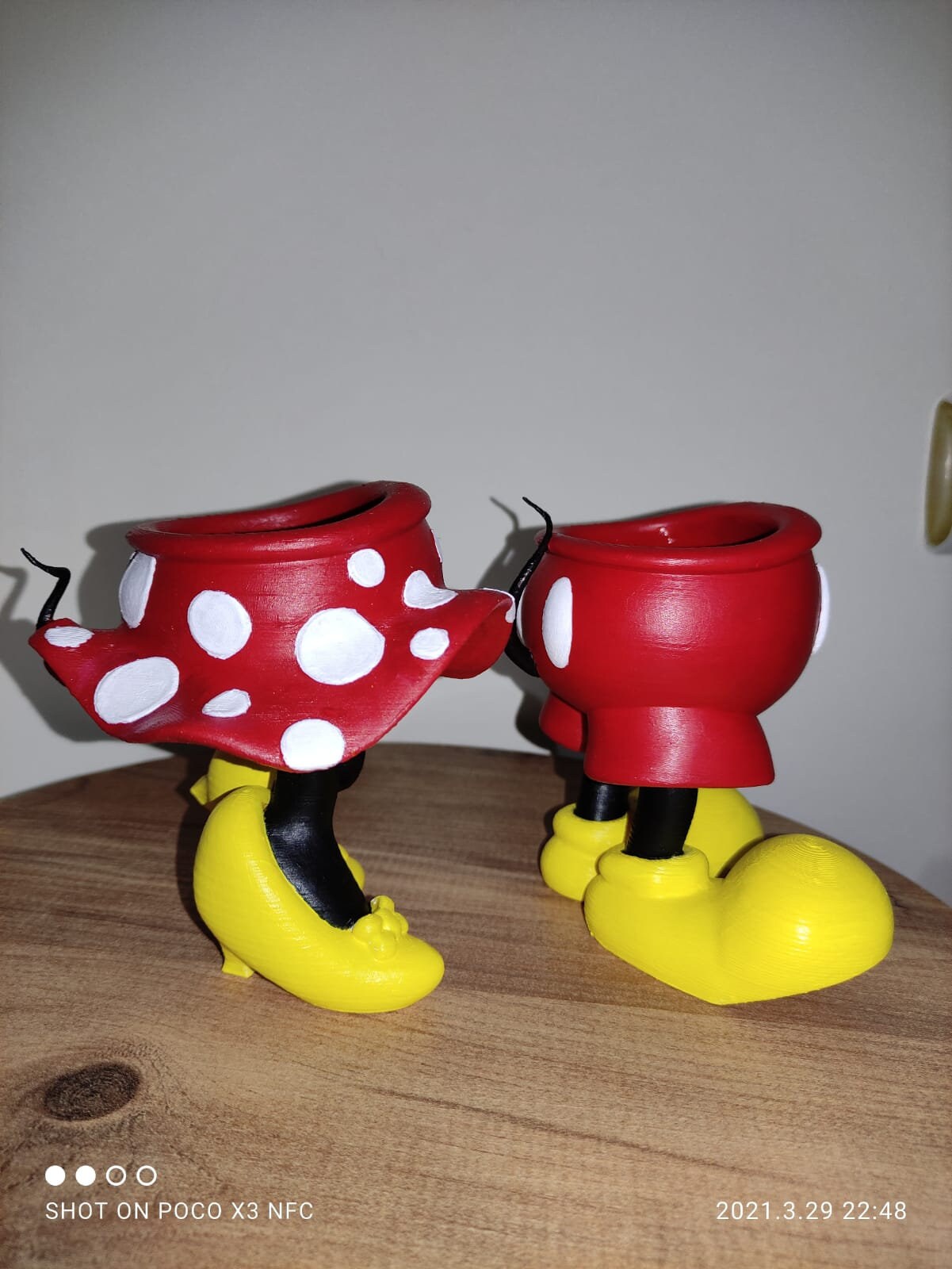 Mickey and Minnie Mouse Planter Pot - Etsy