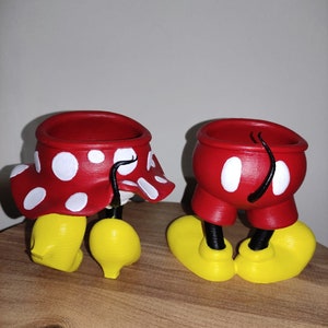 Mickey and Minnie Mouse Planter Pot - Etsy