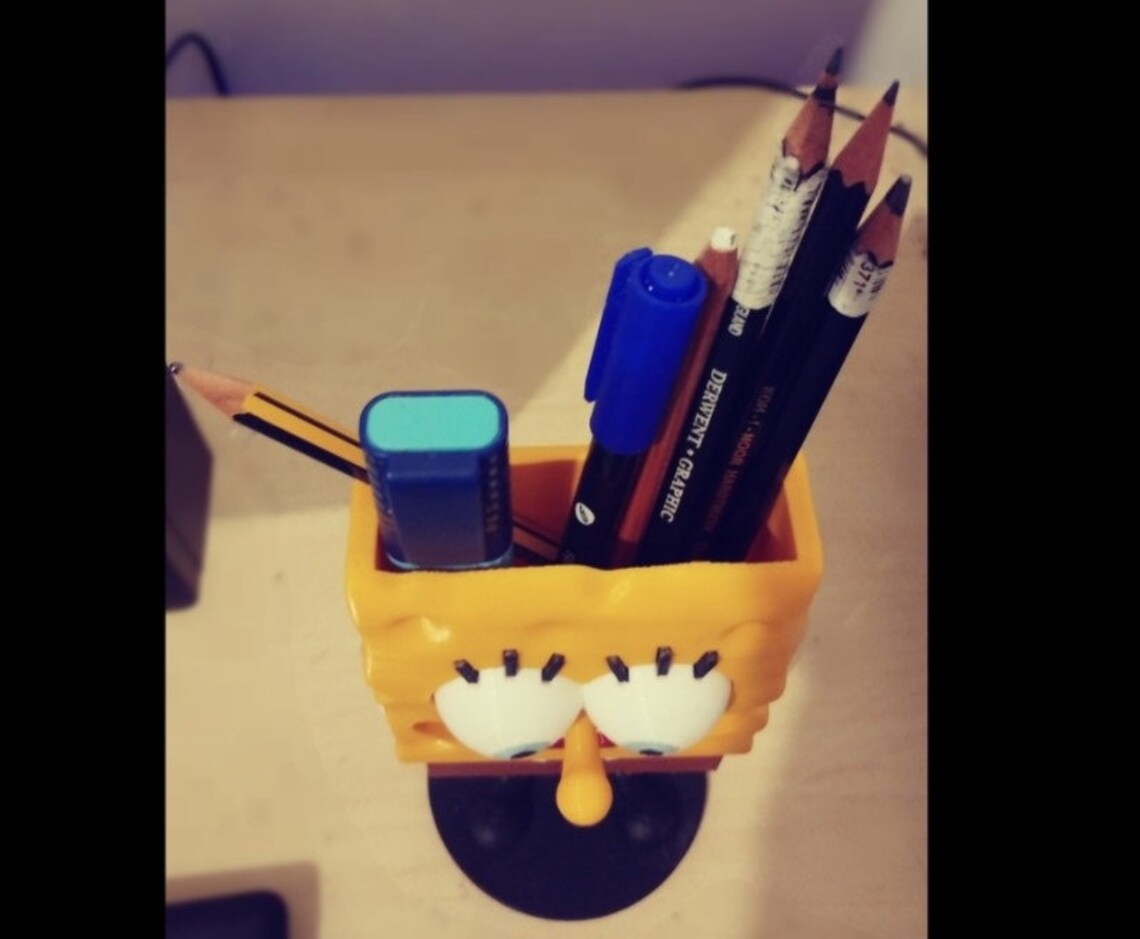 Spongebob Pencil Holder - Etsy