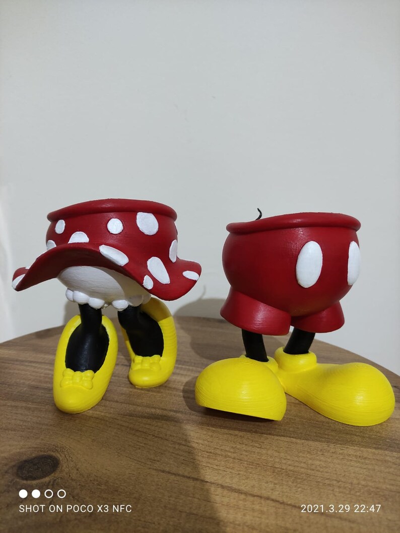 Mickey and Minnie Mouse Planter Pot - Etsy
