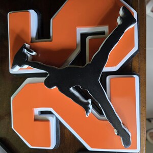 Graduation Jumpman Plaque 5 Layers Customize With Name and Npc Tap ...