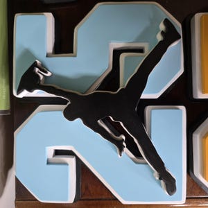 Graduation Jumpman Plaque 5 Layers Customize With Name and Npc Tap ...