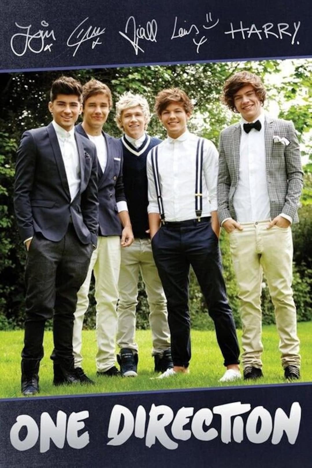 2014 One Direction : Band Signature - Maxi Poster 61cm X 91.5cm Sealed ...