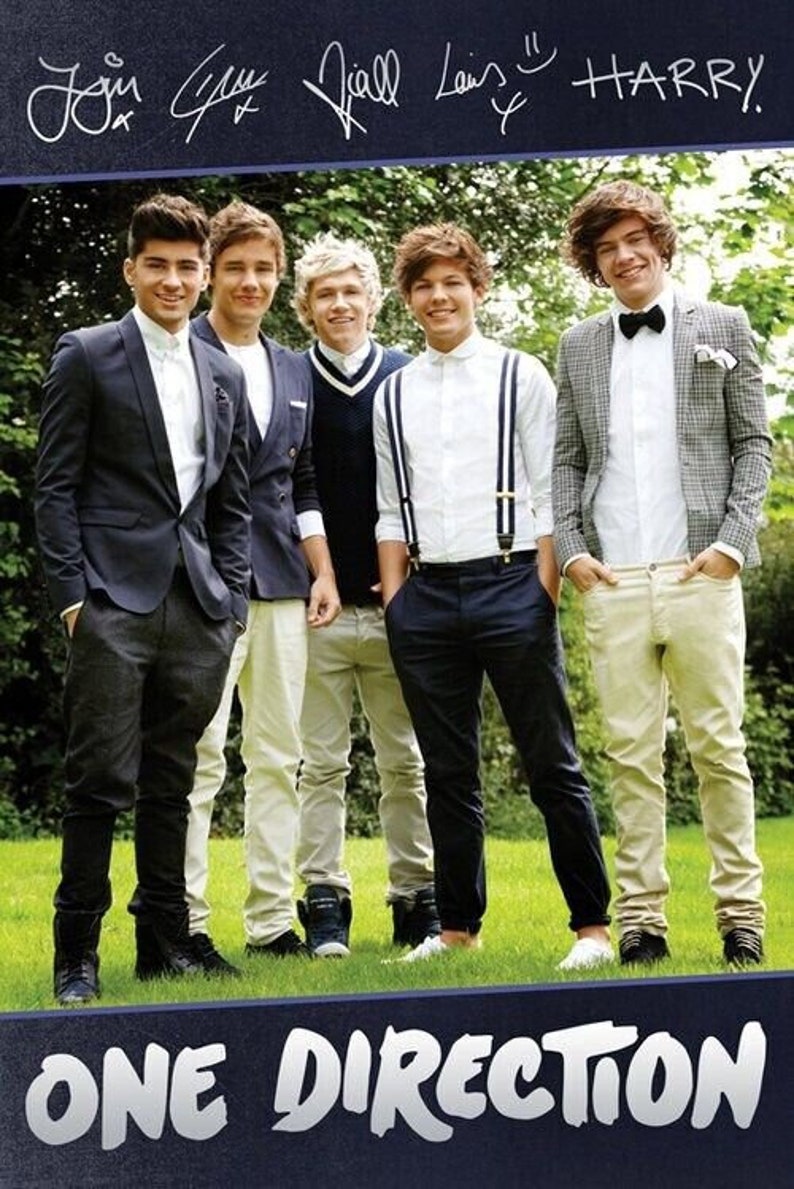 2014 One Direction : Band Signature - Maxi Poster 61cm X 91.5cm Sealed ...