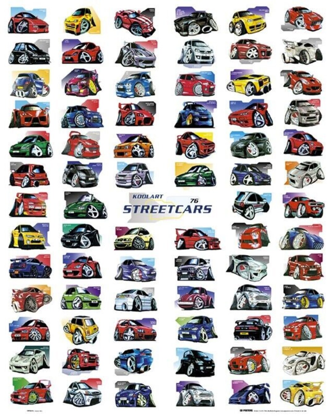 Koolart 76 Street Cars Large Door Size Wall Poster 2004/5 - Etsy
