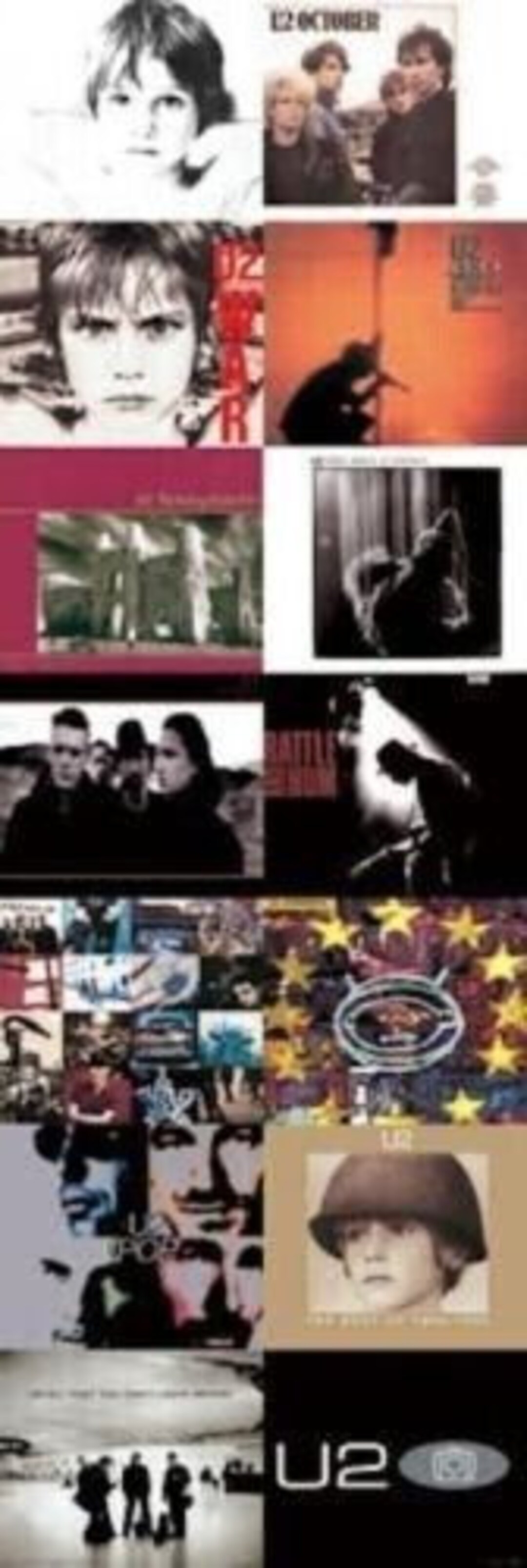 U2 Multi Album Cover Art Door Size Wall Poster 53cm X 158 Cm - Etsy