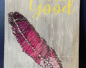 String Art Feather | Etsy
