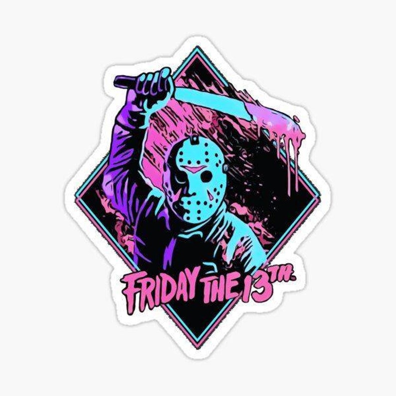 Friday the 13th Jason Vorhees Movie Sticker Decal Waterproof High Gloss ...
