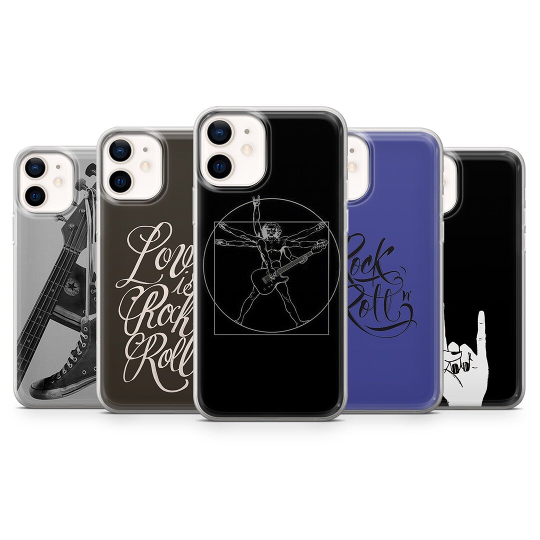 Rock N Roll Phone Case Heavy Metal Cover for iPhone 13,12, XR,XS, 8+,7 ...
