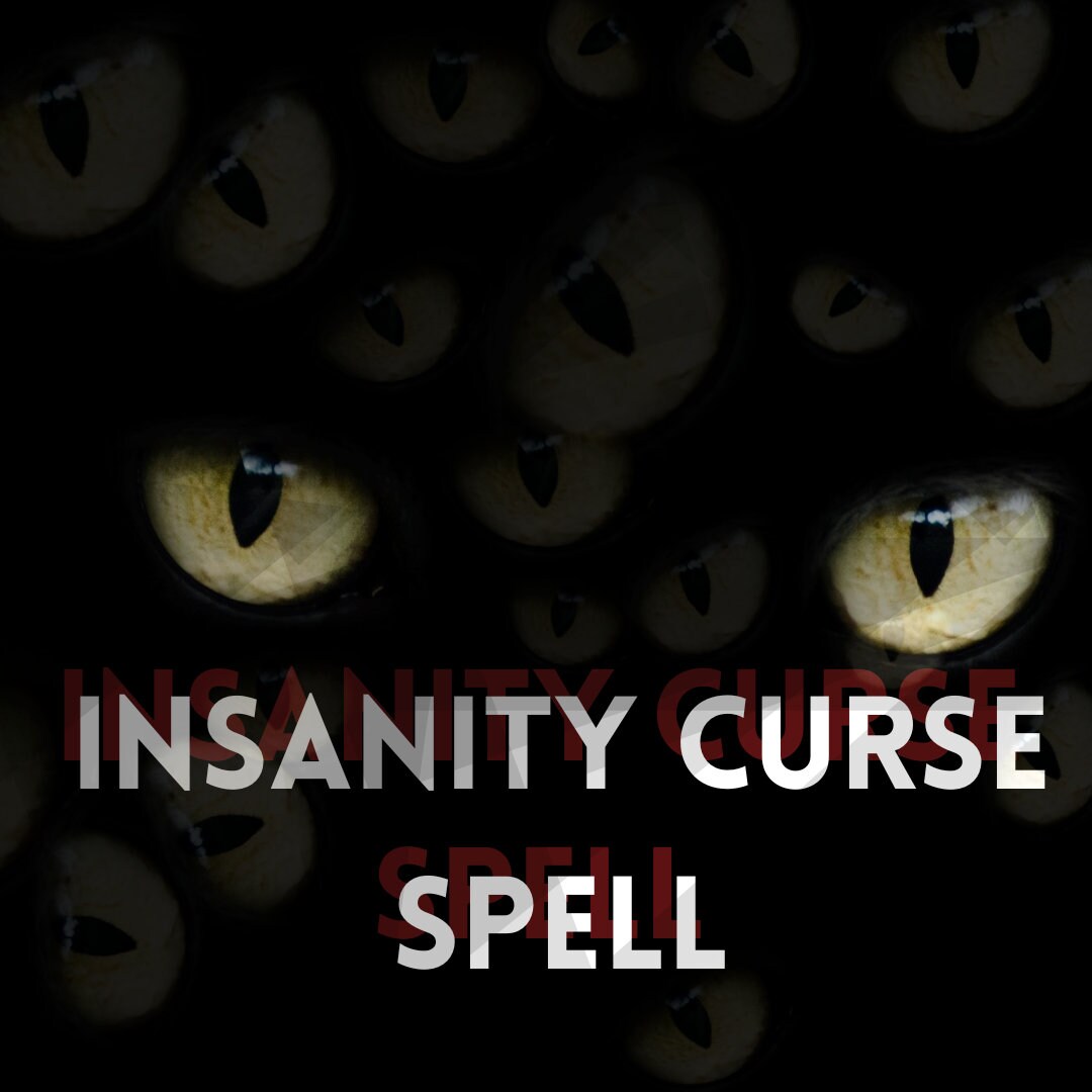 Insanity Curse Spell - Etsy Canada