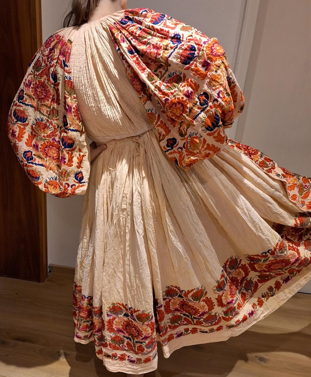 Posavina Folk Costume Antique Vintage Linen Wool Silk Embroidery ...