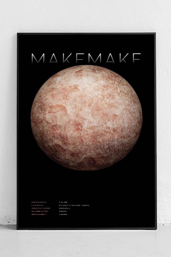 Makemake Planets of the Solar System Original Poster - Etsy