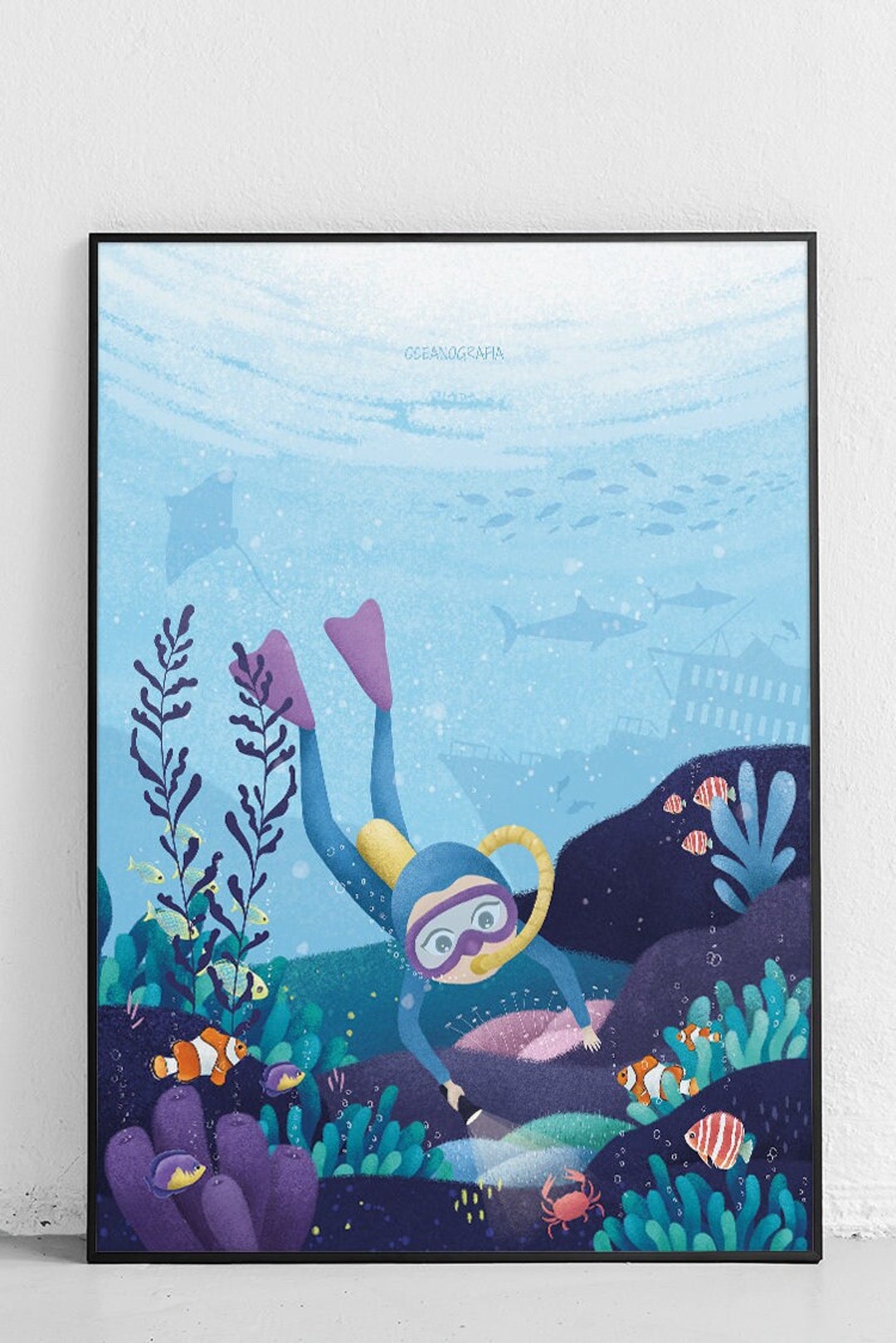 Oceanologist Poster, Science Girl Poster, Ocean Poster - Etsy