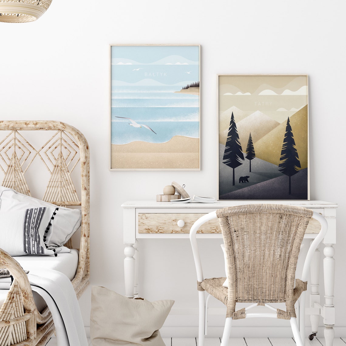 Bałtyk Original Poster, Poland Wall Art, Polen Poster, Baltic Sea ...