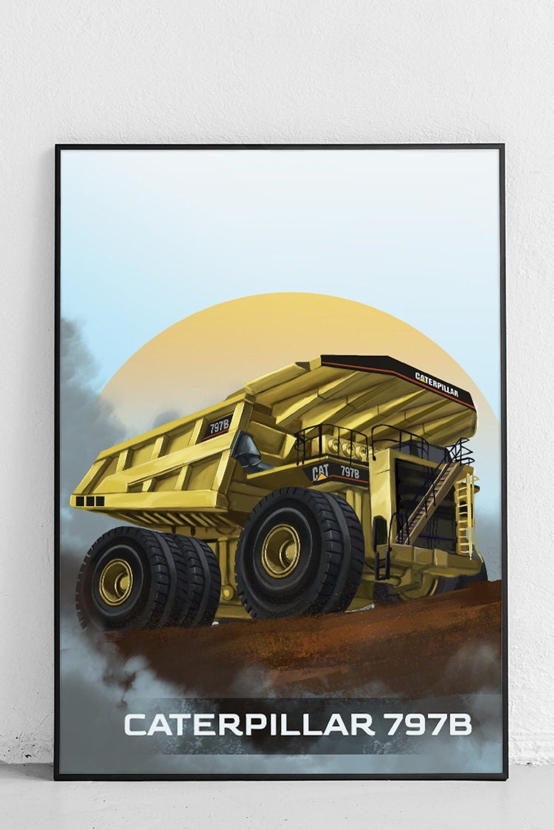 Caterpillar 797B Poster, Wonders of Technology Poster, Dump Truck ...