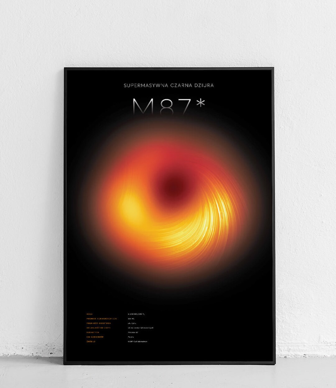 Black Hole M87 * Solar System Original Poster - Etsy