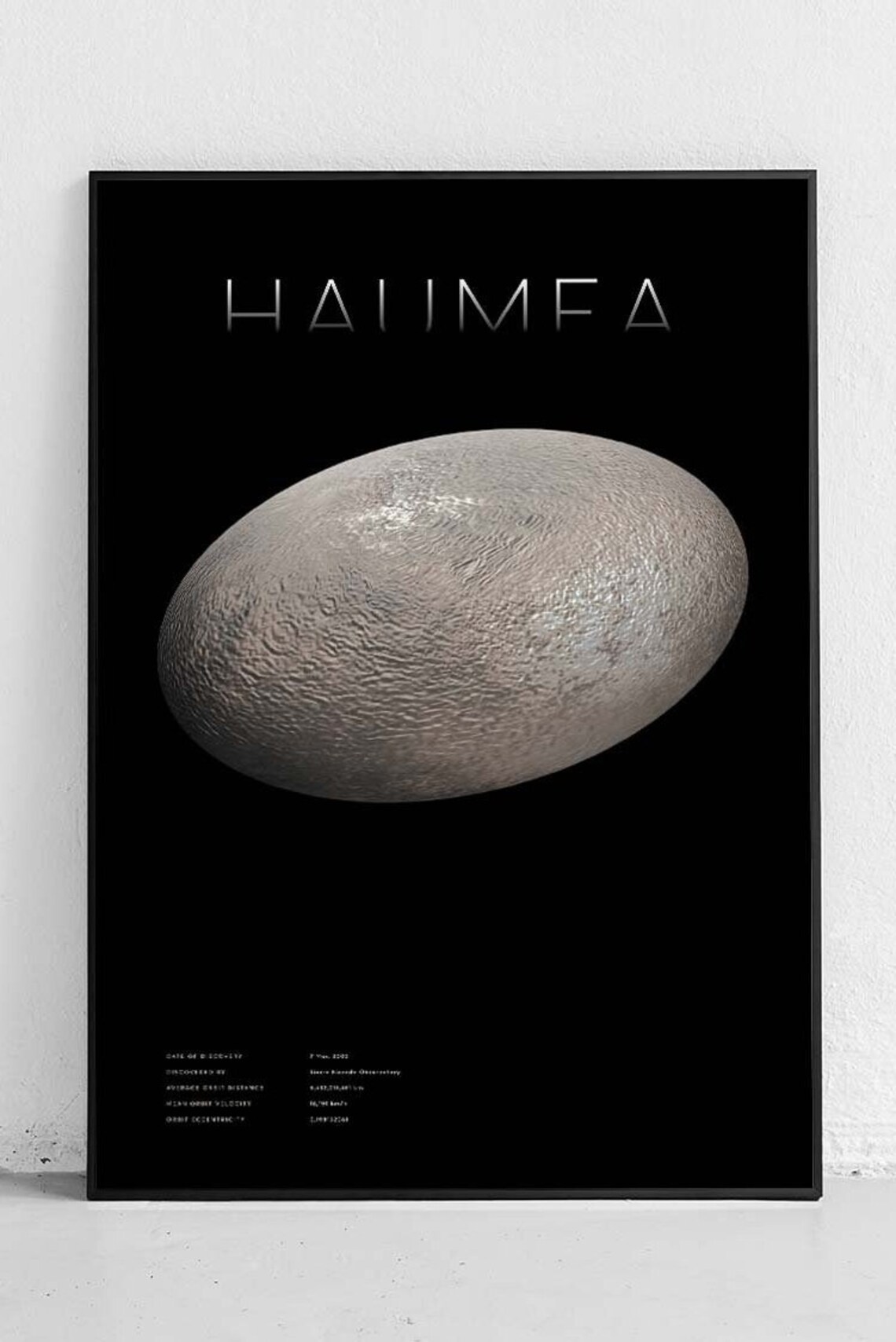 Haumea - Planets of the Solar System Original Poster - Etsy