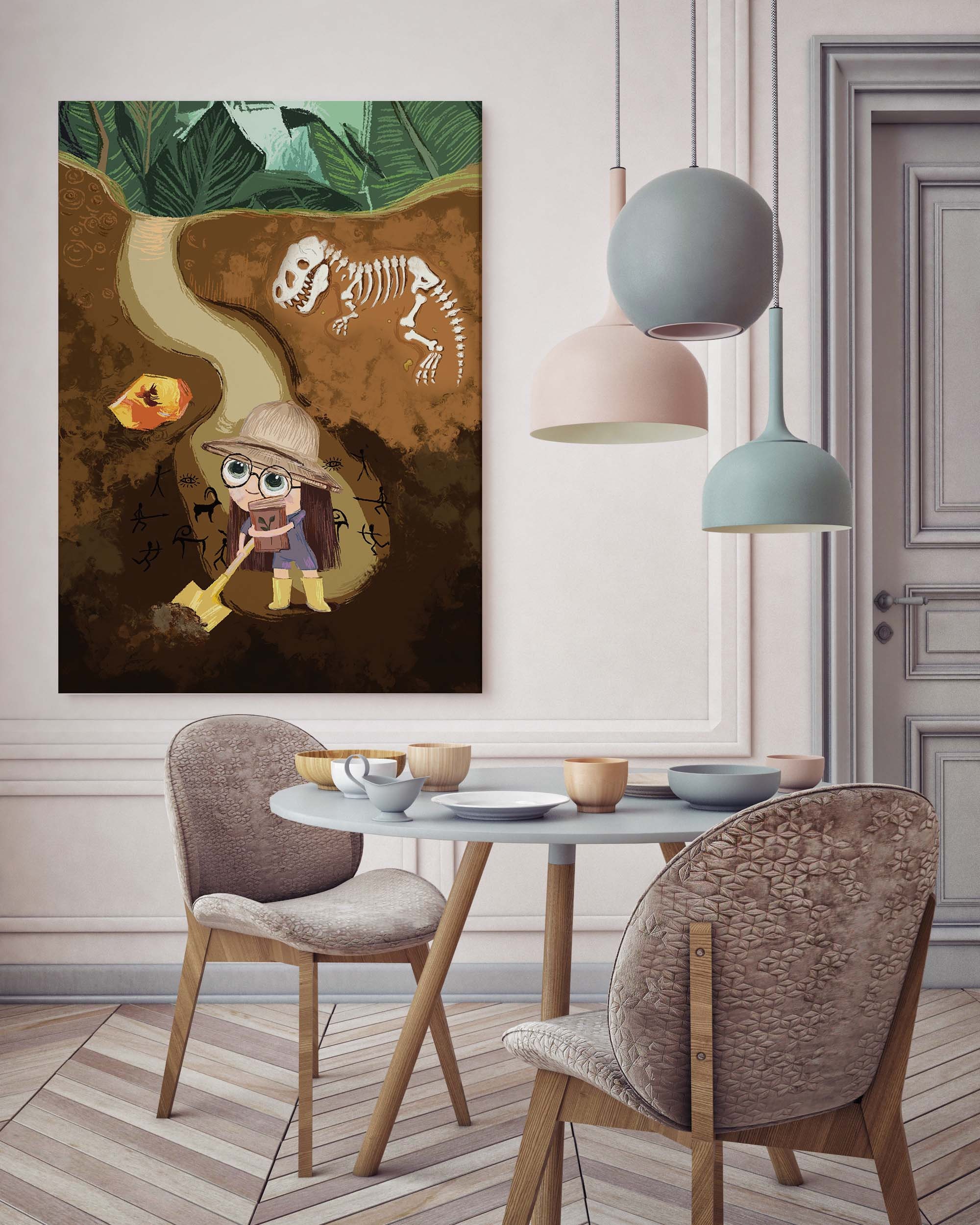 Archaeologist Poster, Science Girl Poster, Archaeology Poster - Etsy