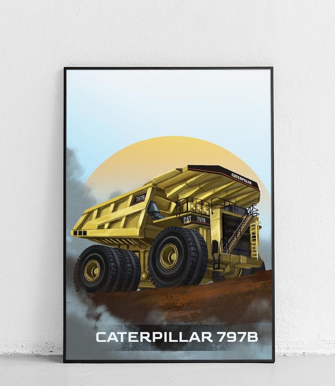 Caterpillar 797B Poster, Wonders of Technology Poster, Dump Truck ...