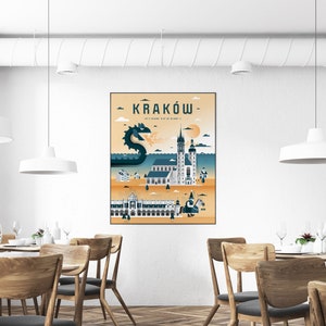 Krakow City Poster, Krakow Wall Art, Krakau Poster - Etsy