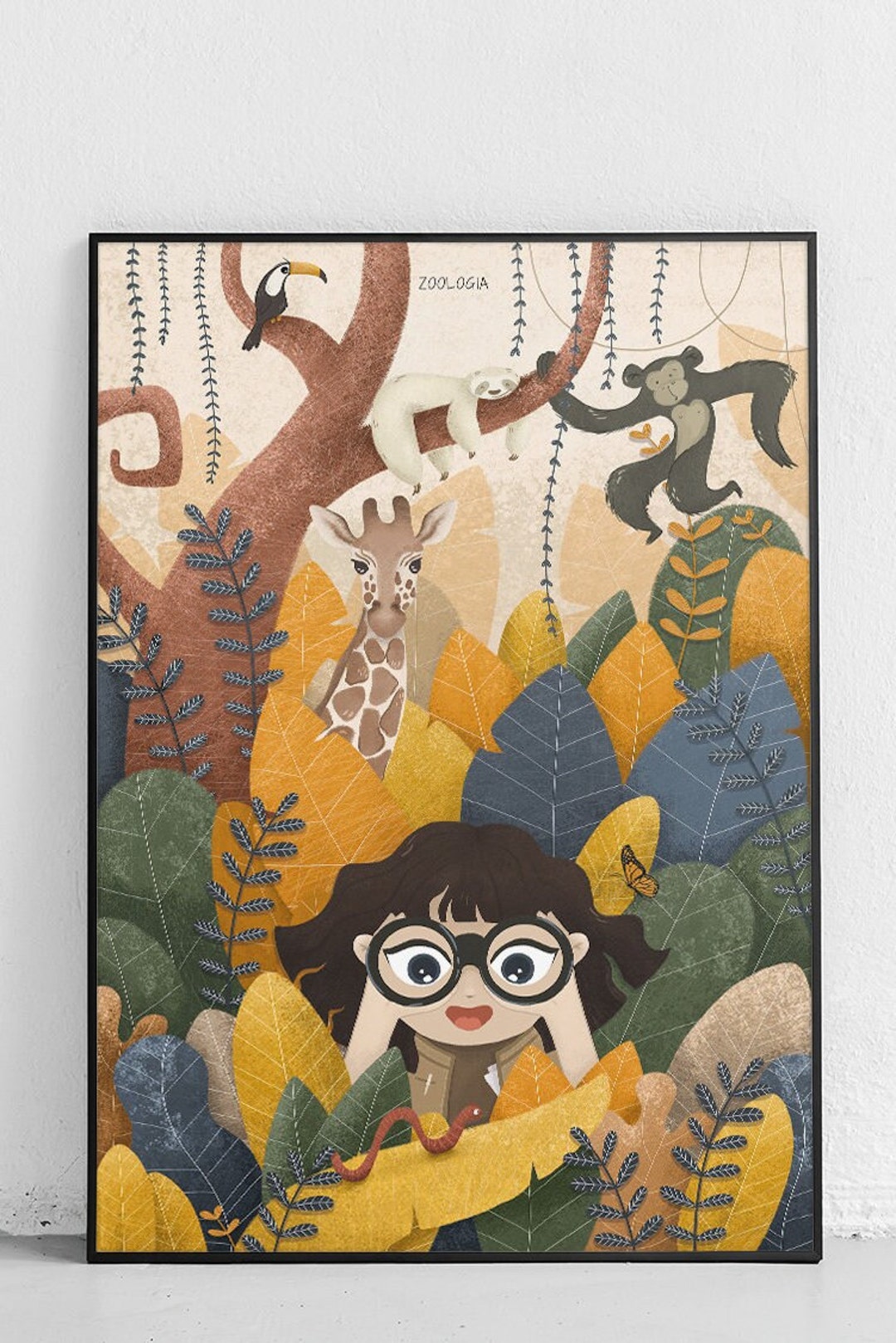 Zoologist Poster, Science Girl Poster, Zoology Poster - Etsy