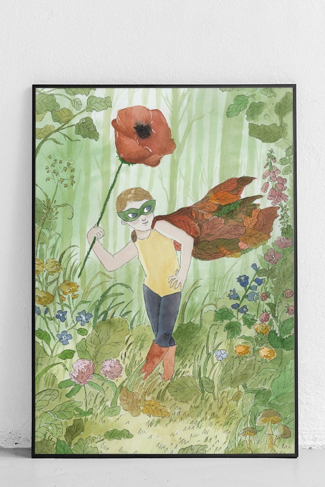 Botanist Boy Poster: Science Art Print - Etsy