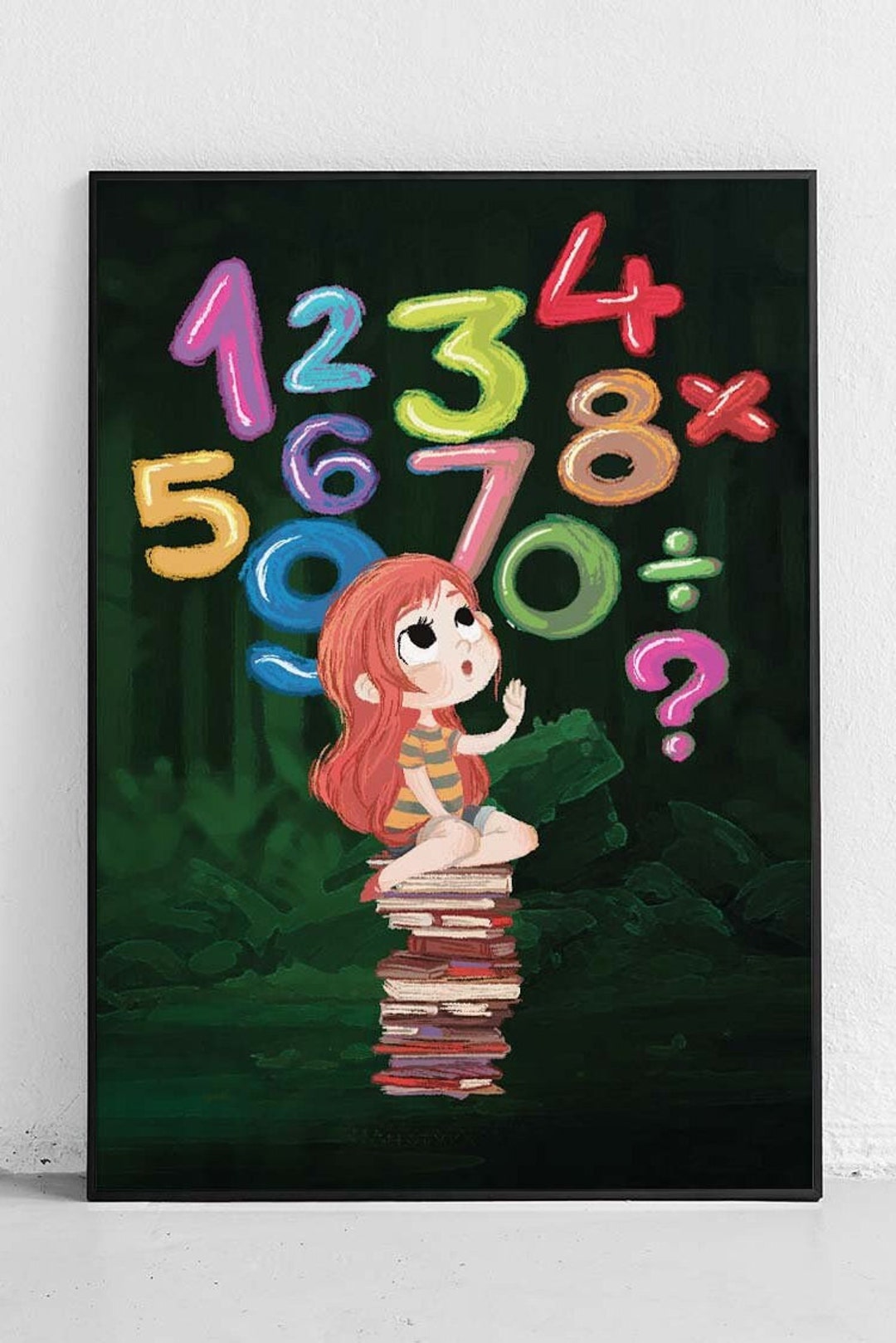 Mathematician Poster, Science Girl Poster, Mathematics Poster - Etsy
