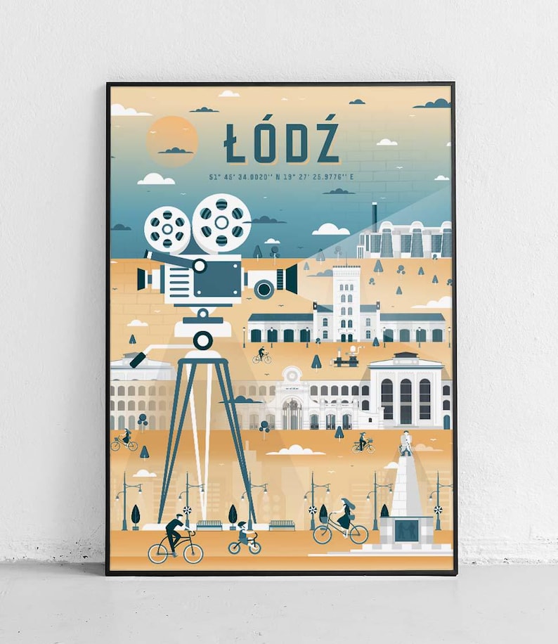 Lodz City Poster, Łodź Wall Art, Lodsch Poster - Etsy