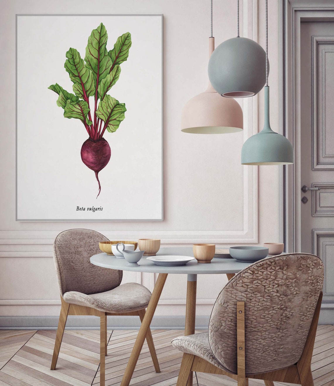 Beetroot Hand Painted Poster, Botanical Poster, Plant Poster - Etsy