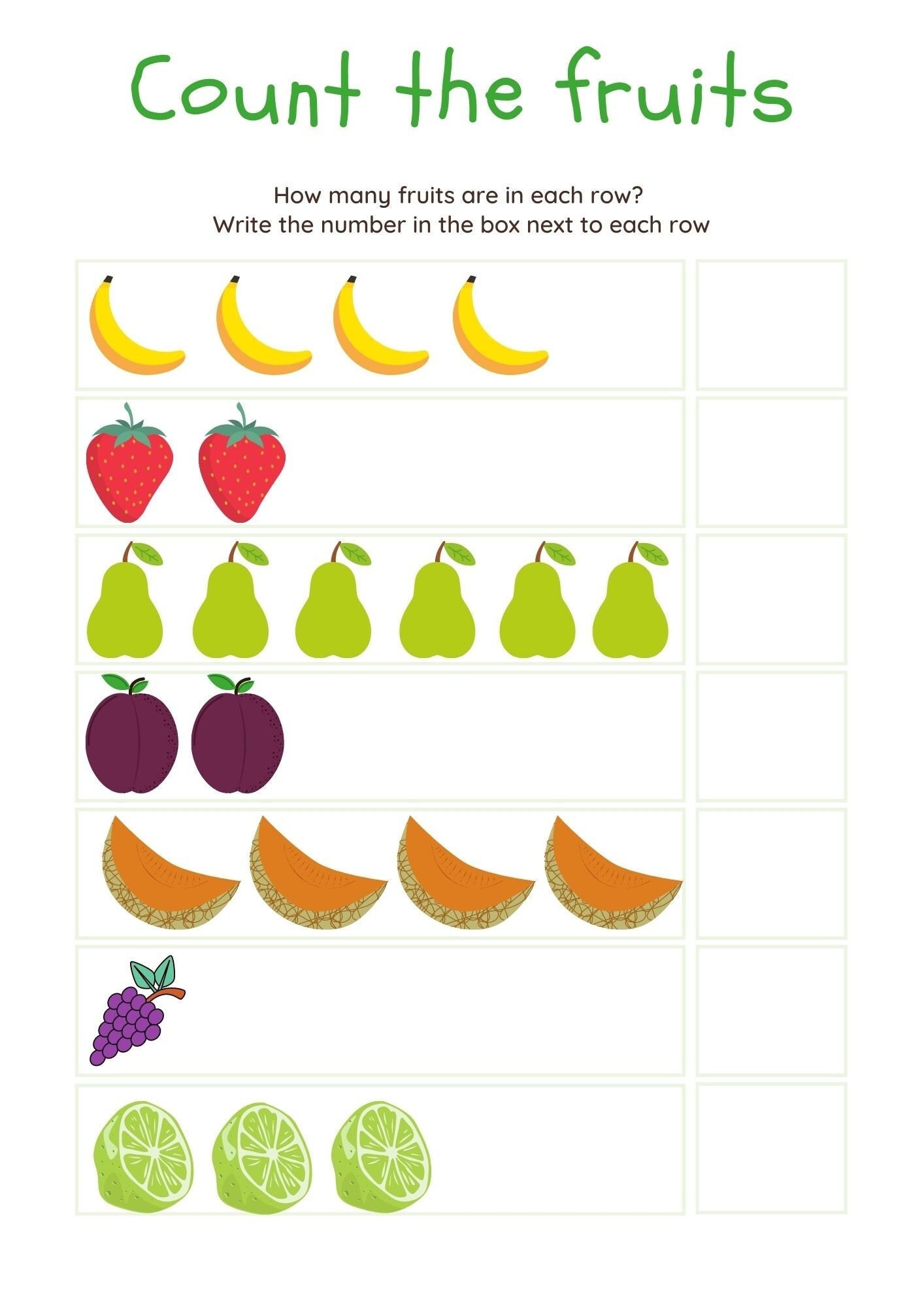 Children's Maths Worksheet | Etsy