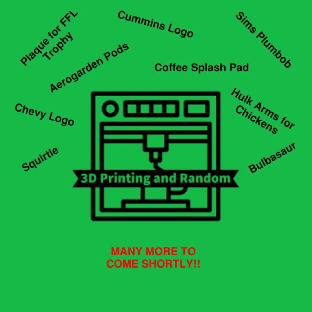 Random 3D Prints - Etsy