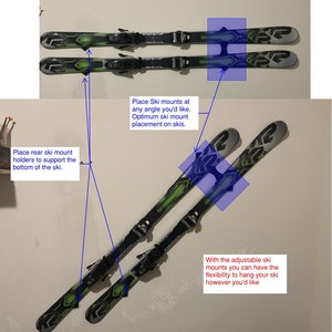Adjustable Ski Wall Mount - Etsy