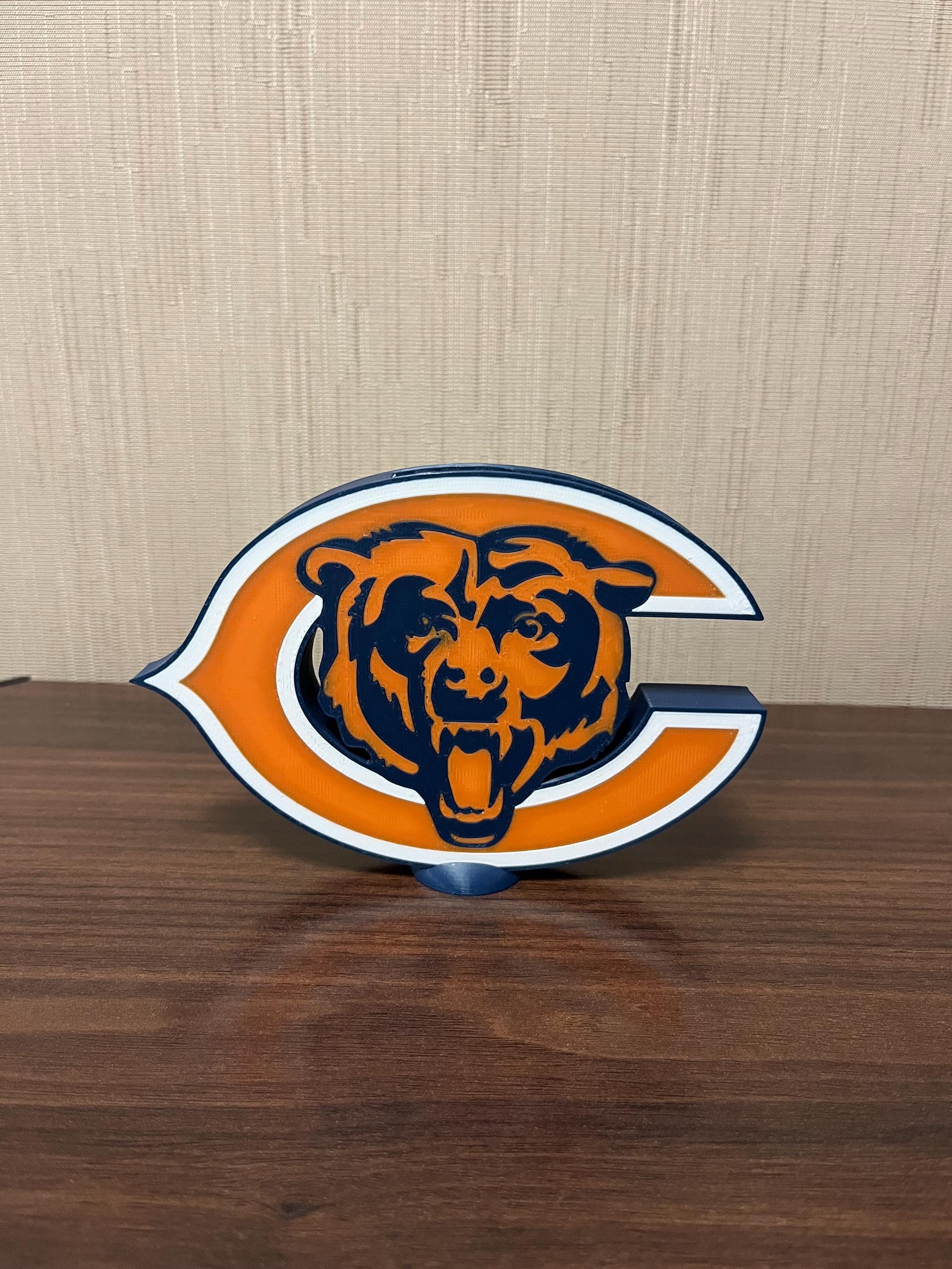 Chicago Bears Desk Decor - Etsy
