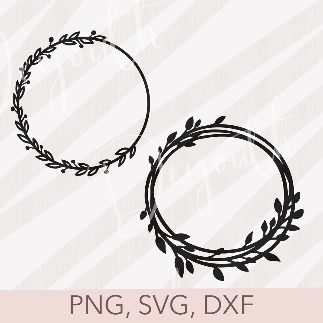 Plotter Cutting File Wreaths Summer Spring Cricut Silhouette - Etsy