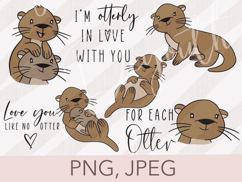 Plotterdatei Otter Bundle/ Kinder Set-PNG/ SVG/ DXF Otter/ - Etsy.de