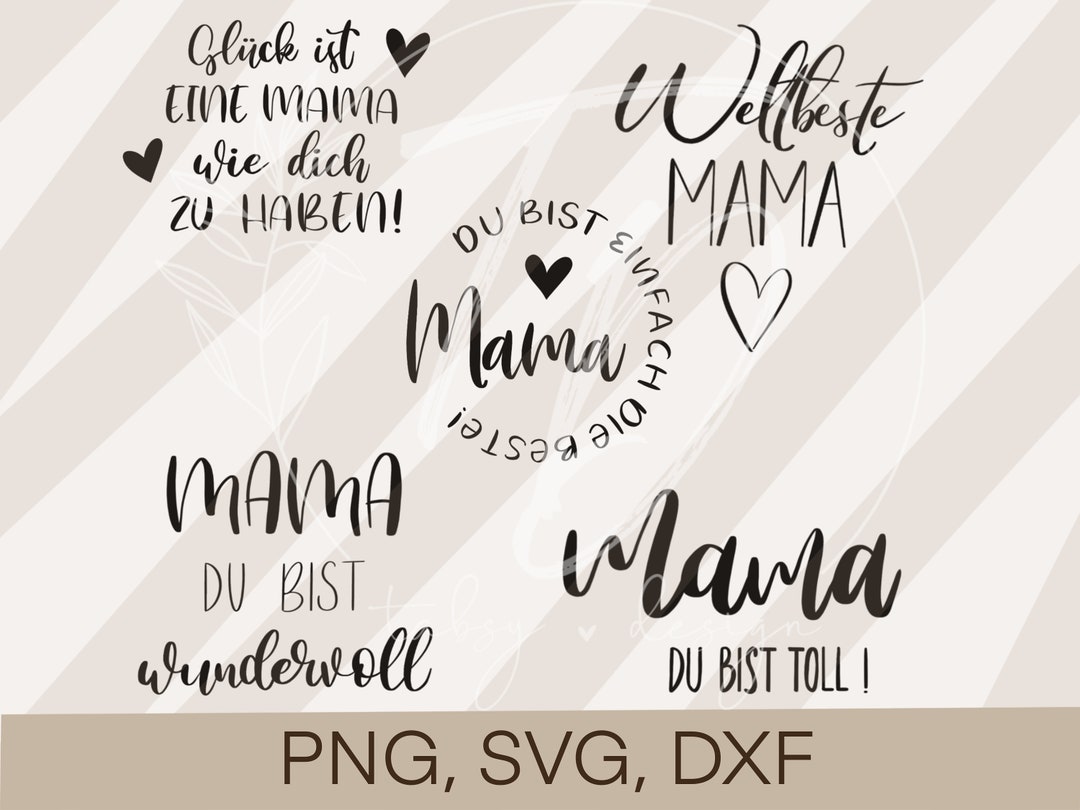 Plotterdatei Sprüche Bundle Muttertag Mama Cricut Silhouette plotten Design - Etsy Österreich