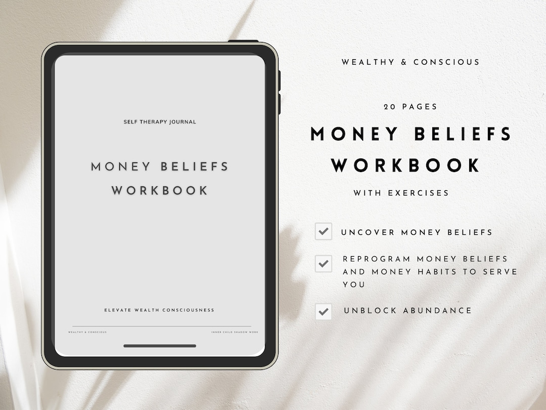Money Beliefs Workbook Digital + Printable PDF Journal Workbook ...