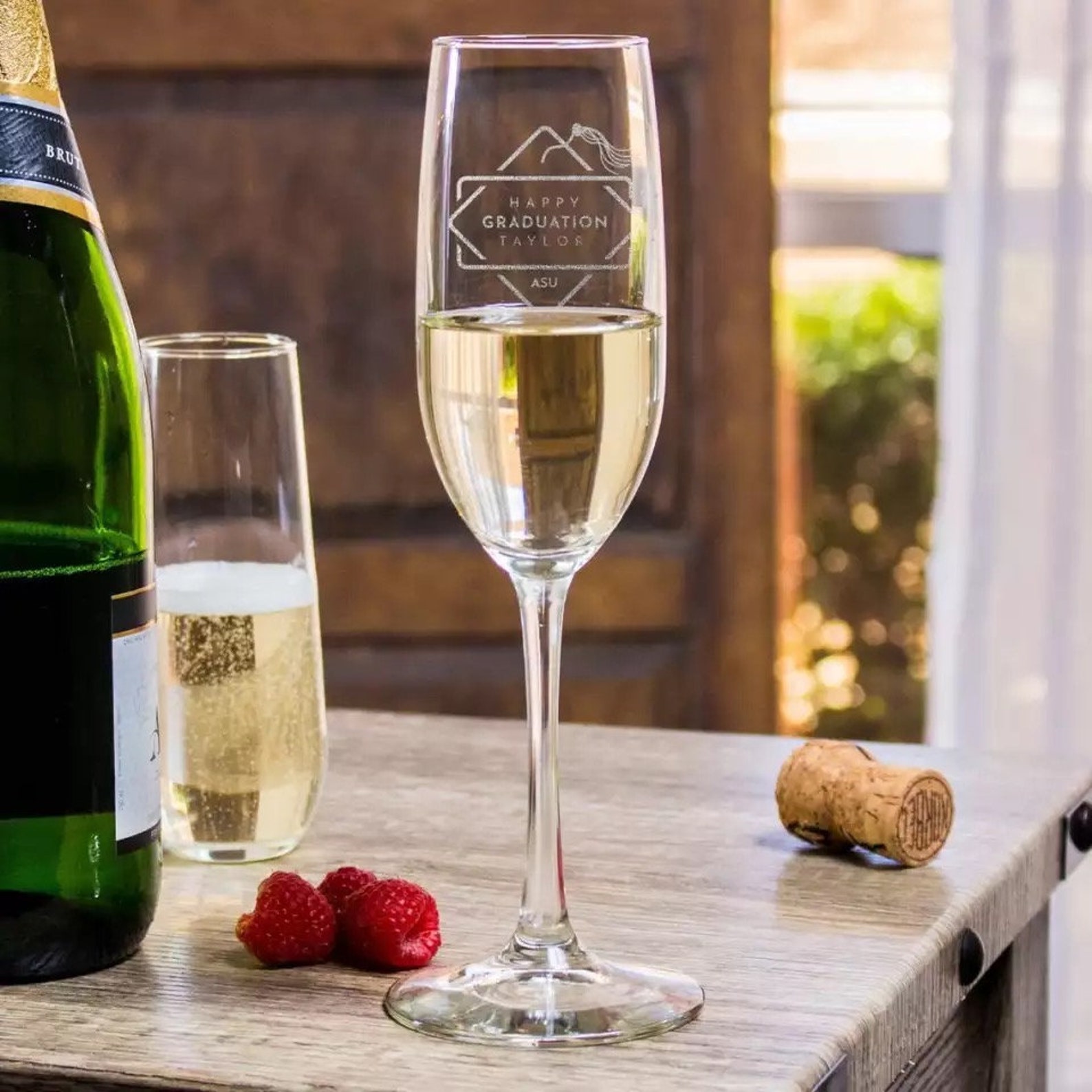 Customizable Wedding Champagne Flutes-etched Champagne - Etsy