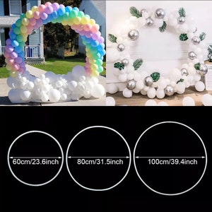 Bow of Balloon Arch Ring DIY Wreath Frame Holder - Etsy