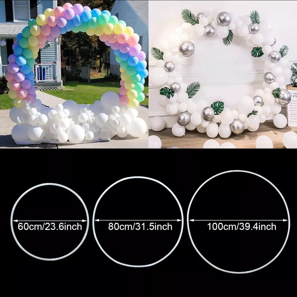 Bow of Balloon Arch Ring DIY Wreath Frame Holder - Etsy
