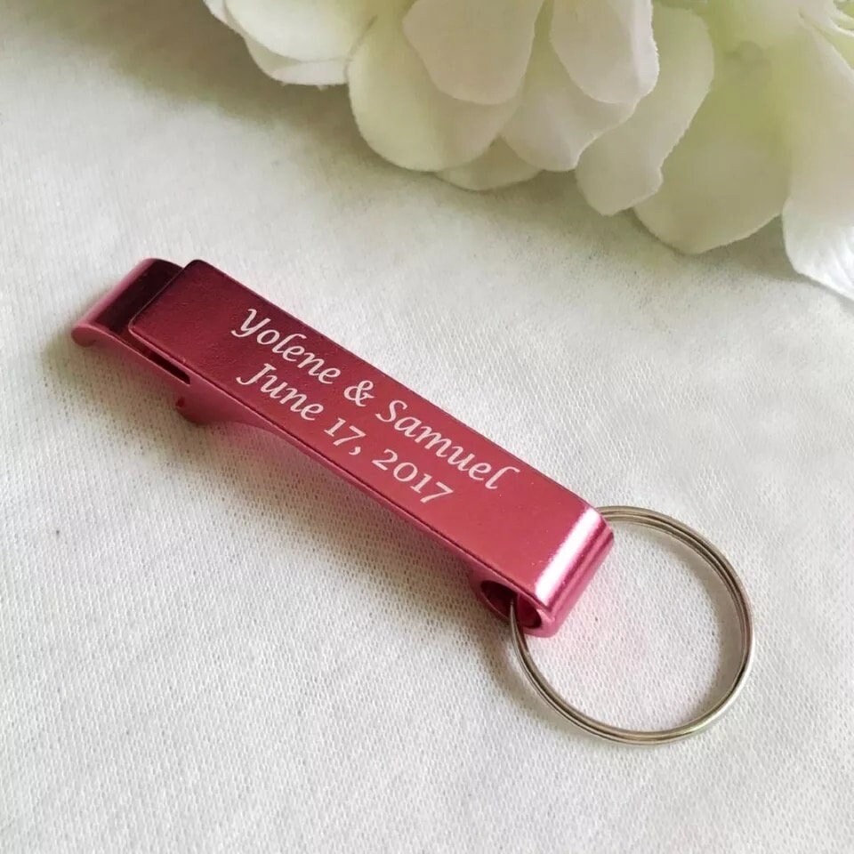 Personalized Engraved Bottle Opener Key Rings 50pcs - Etsy