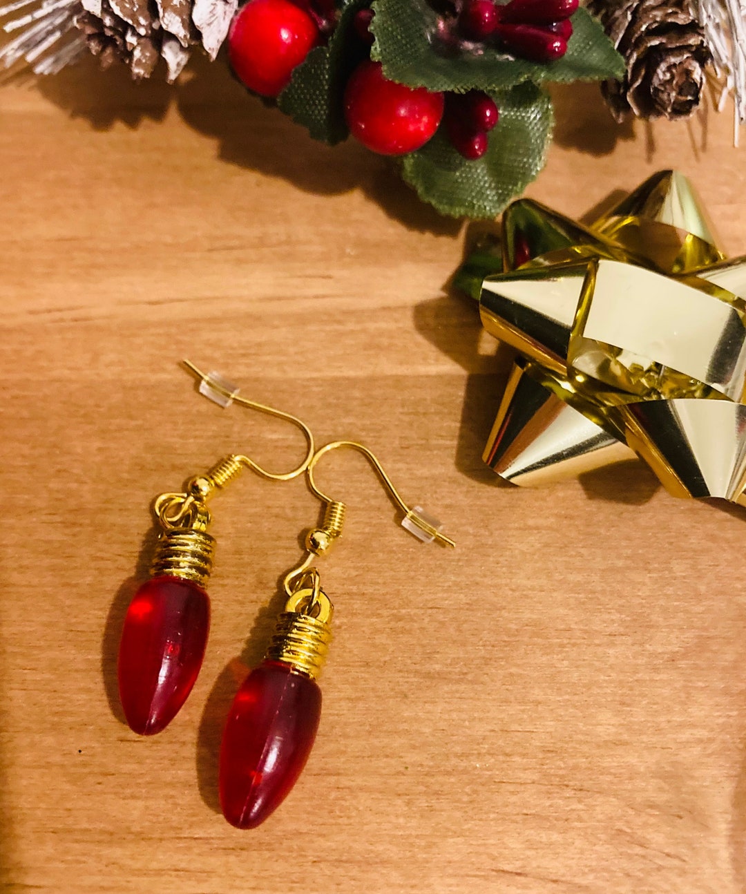 Christmas Light/stranger Things Dangle Earrings - Etsy UK