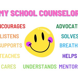School Counselor Poster - Etsy