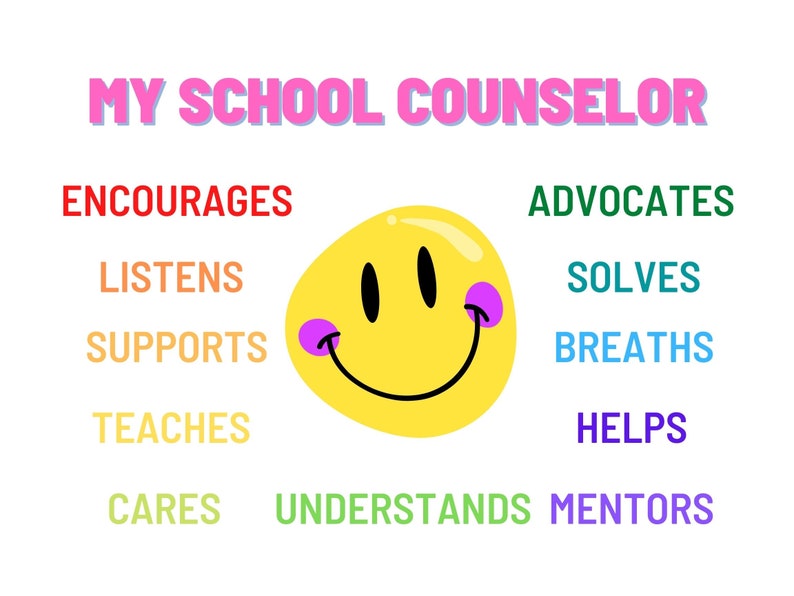 School Counselor Poster - Etsy