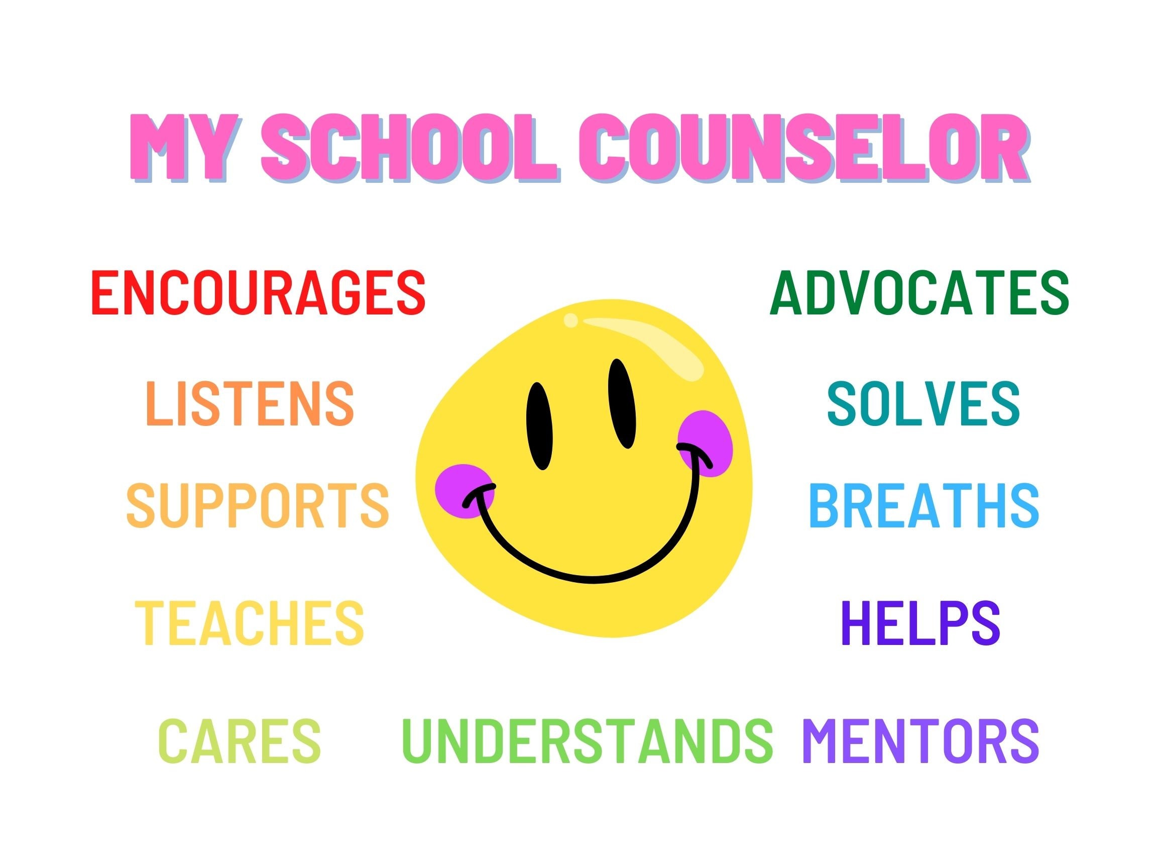 School Counselor Poster - Etsy