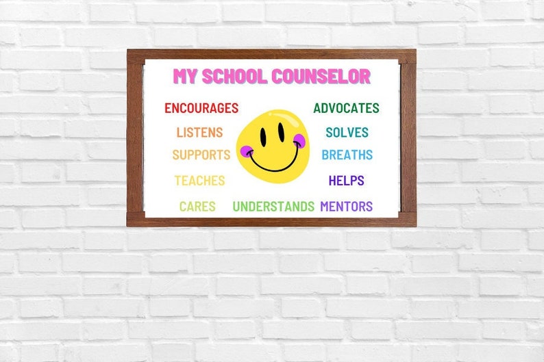 School Counselor Poster - Etsy