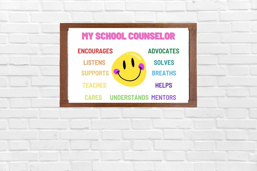 School Counselor Poster - Etsy