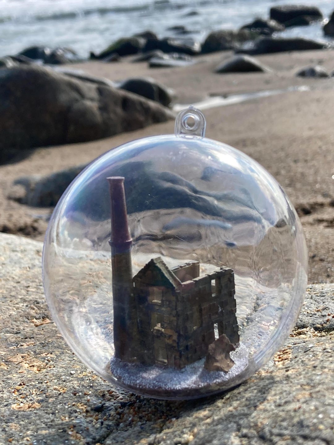 Hand-painted Cornish Christmas Bauble: 3D Printed Engine House St ...