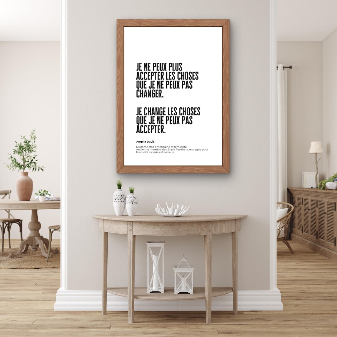 Angela Davis Quote Poster – Inspiration & Commitment - Etsy