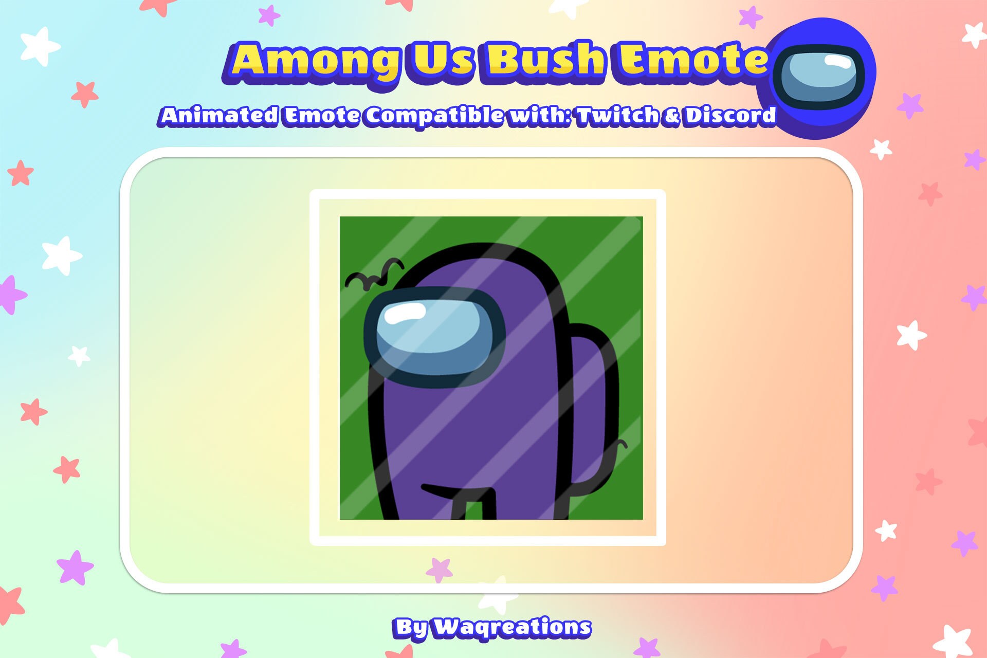 Among Us Bush Animated Emote for Twitch & Discord - Etsy Canada